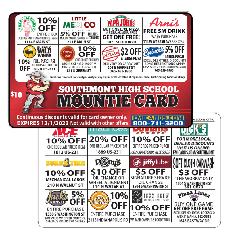 Fundraising Discount Cards for Sports Teams & Schools | EMI